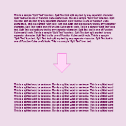 Split text online tool - FunctionCube